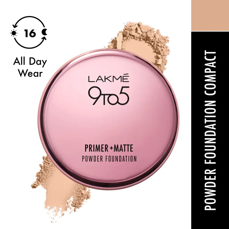 Lakme 9 to 5 Primer + Matte Powder Foundation Compact - 9gm | Daraz.com.np