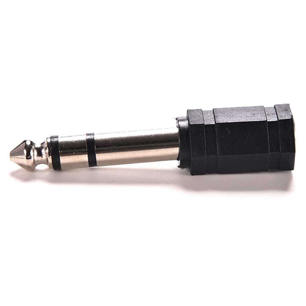 6.35 mm 1/4 inch Male Mono Plug to 3.5 mm Female Audio Jack Adapter ...