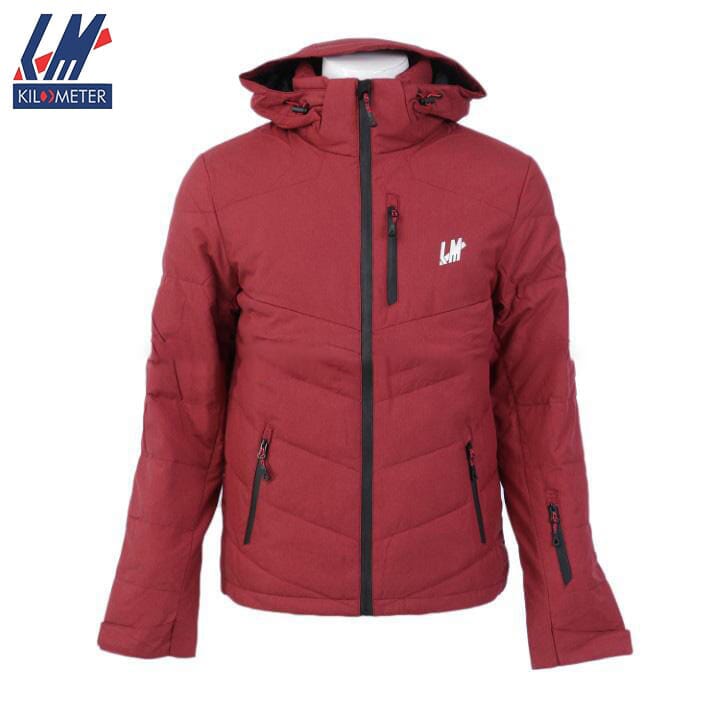 KILOMETER Solid Hooded Puffer Jacket For Men - KM 8187 | Daraz.com.np