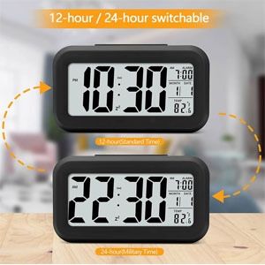 Digital Table Alarm Clock With Time ,Date ,light, Tempurate Function ...