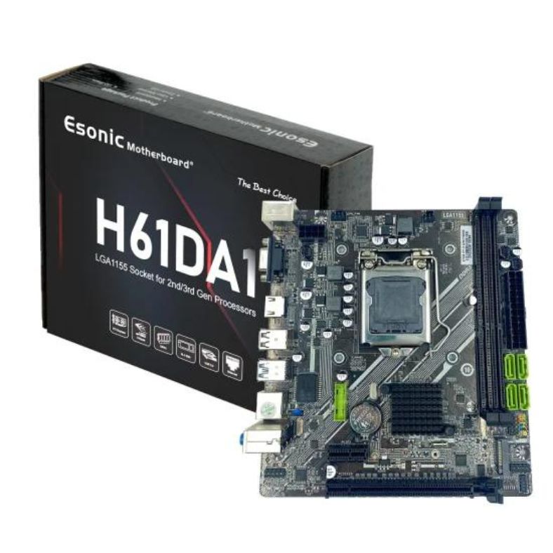 ESONIC H61 Motherboard with M.2 NVMe SSD Slot, Supports 2nd & 3rd Gen Processor | Daraz.com.np
