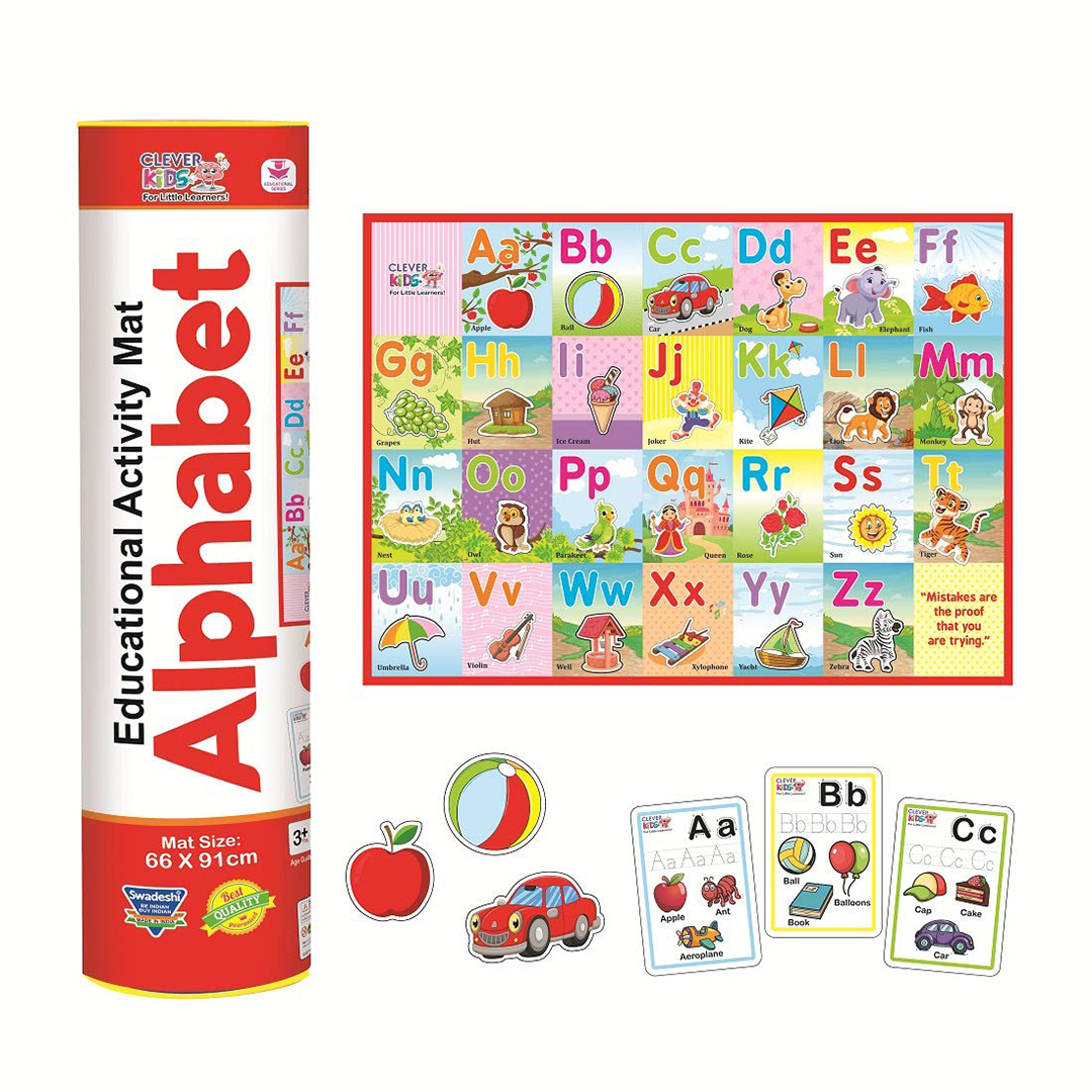 Clever Kids Educational Alphabet Activity Mat (91 cms X 66 cms Jumbo ...