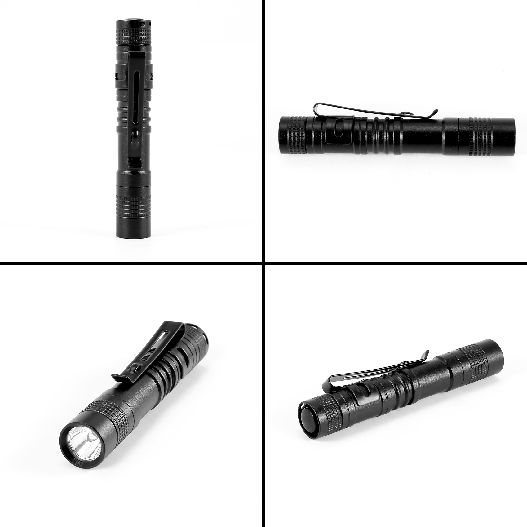 Flashlight pen torch Super Small Mini AAA XPE-R3 LED Lamp Belt Clip ...