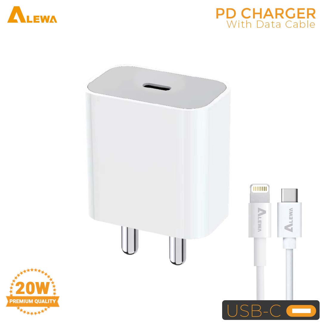 ALEWA 20 Watt Type C Charger With USB C to Lightning Cable | Daraz.com.np
