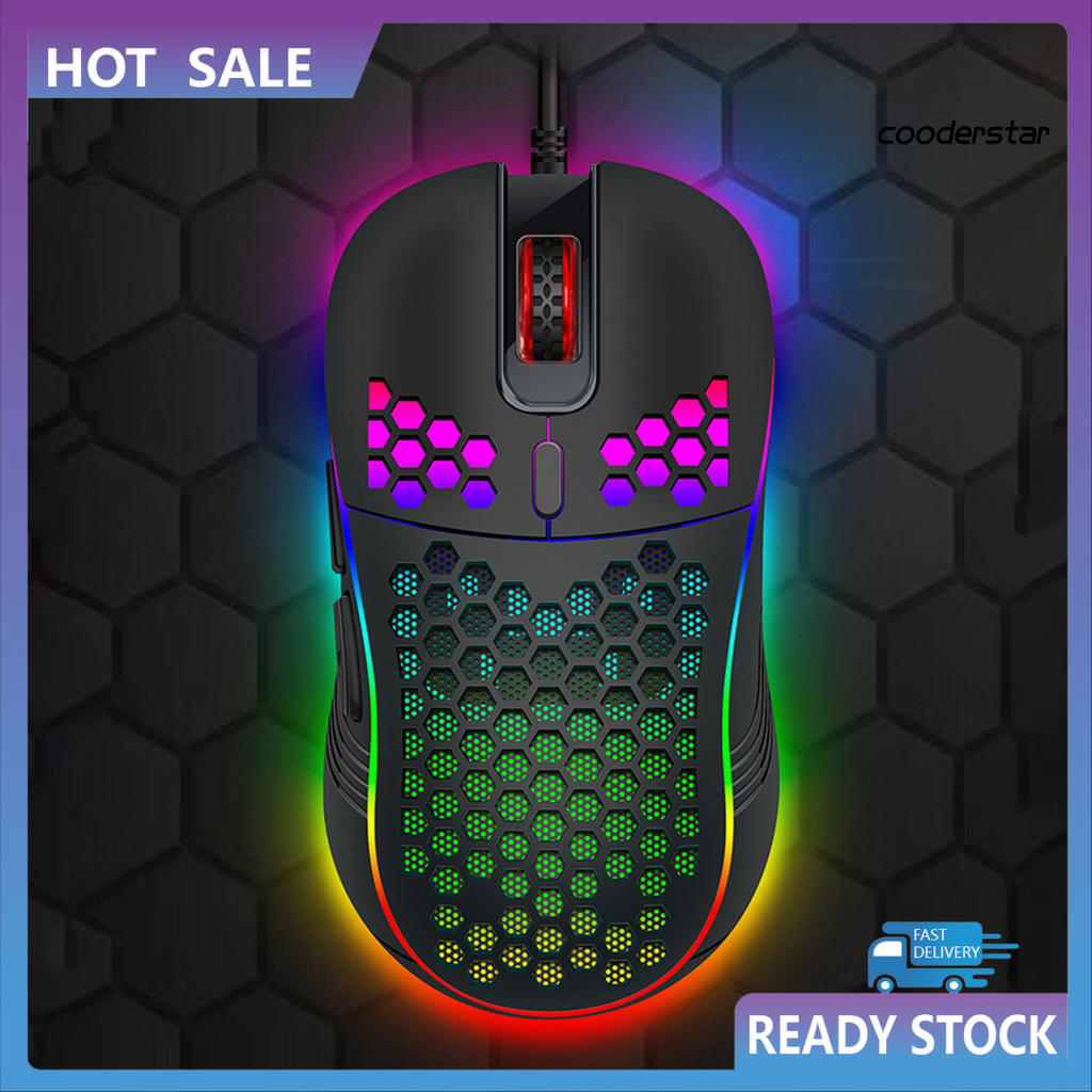 iMice T98 7200 DPI RGB USB Wired Gaming Mouse Lightweight Programmable ...