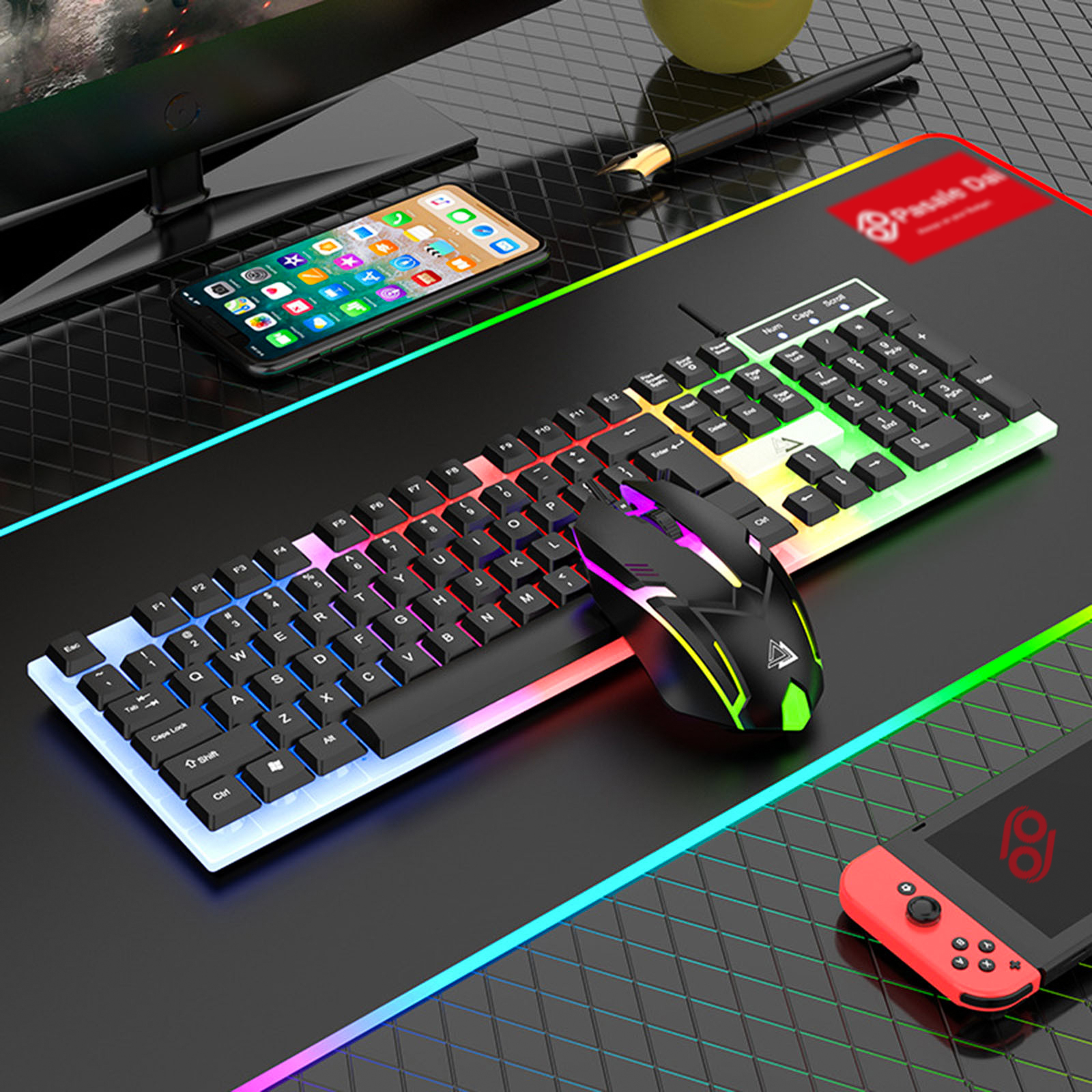 Bajeal T350 RGB Gaming Keyboard Mouse Combo | Daraz.com.np