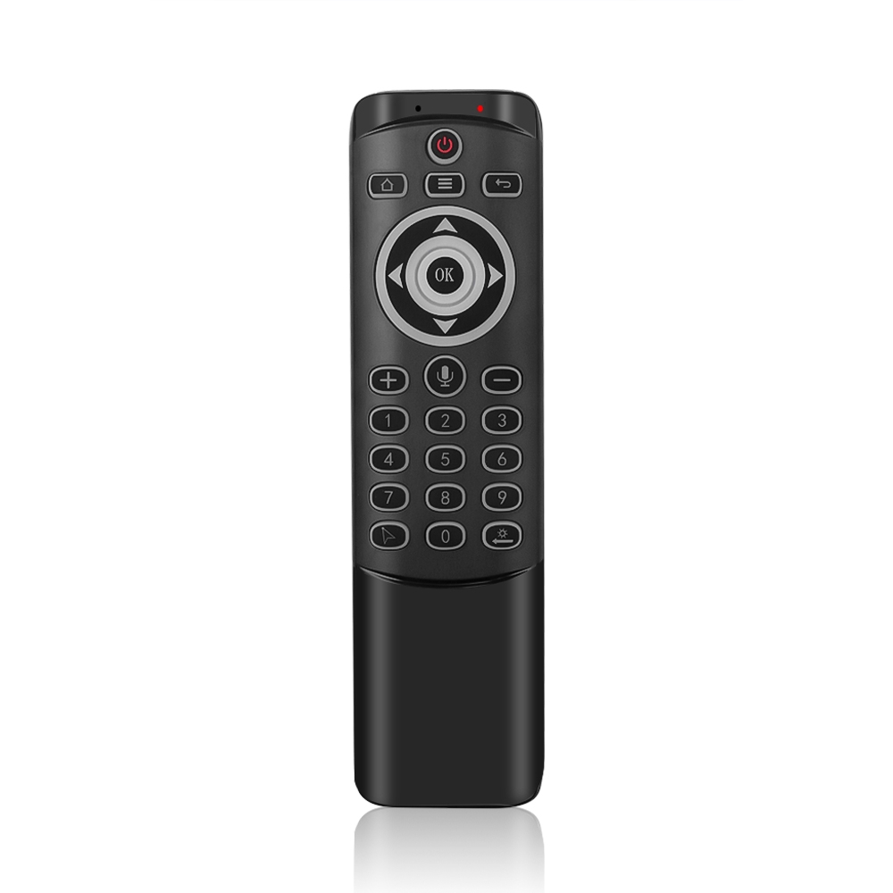 MT1 Backlit Gyro Wireless Fly Air Mouse 2.4G Smart Voice Remote Control ...