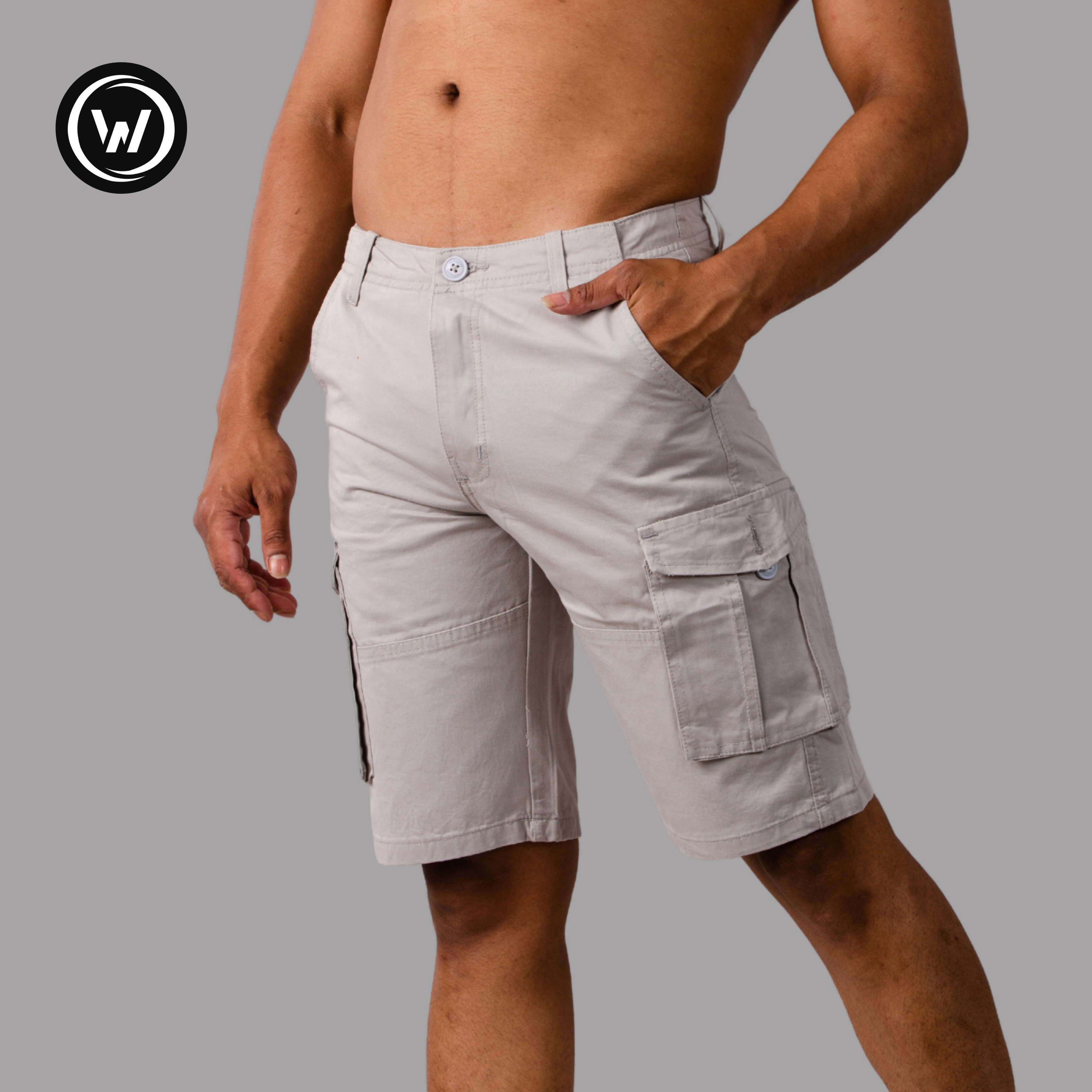 Wraon Light Grey Solid Premium Cotton Box Half Pant For Men Fashion Half Pants For Men Men s Wear Cotton Pants Daraz .np