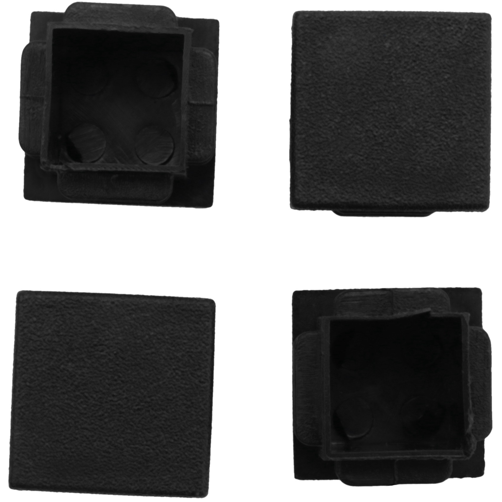 12 Pcs 19mm x 19mm Blanking End Caps Square Tubing Tube Insert Plastic ...