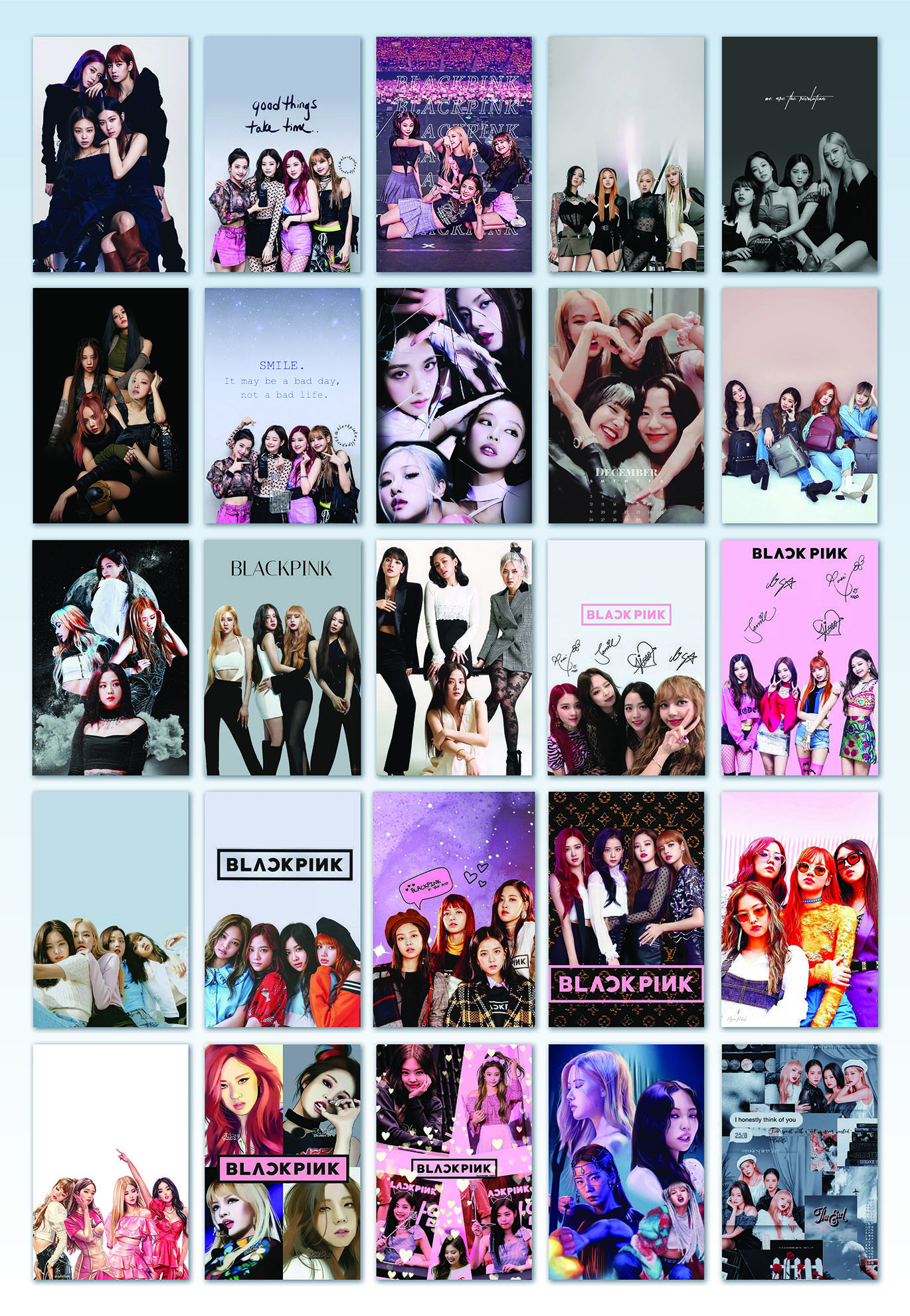 KYVOR Blackpink Collectible Sticker Pack of 25pcs (9cm x 6cm) | Daraz ...