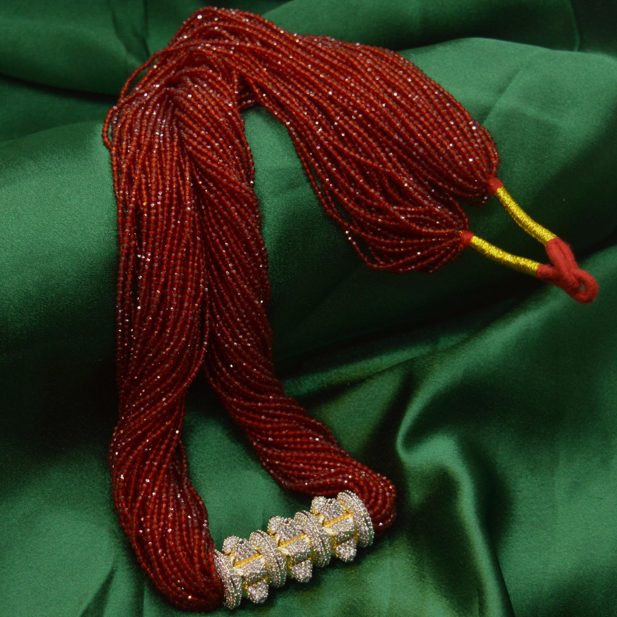 Jewels of Nepal Australian Diamond / American Diamond 5A Grade Studded ...