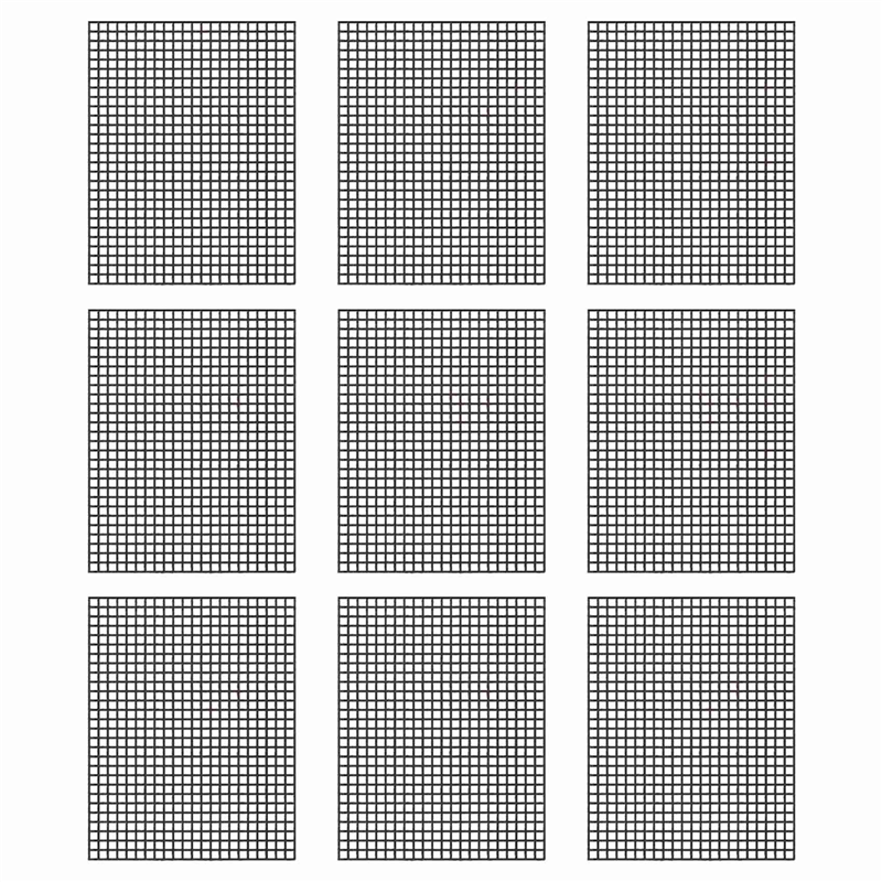 FORIDE BBQ Grill Mesh Mat Set of 9 Non Stick BBQ Mesh Grill Mats ...