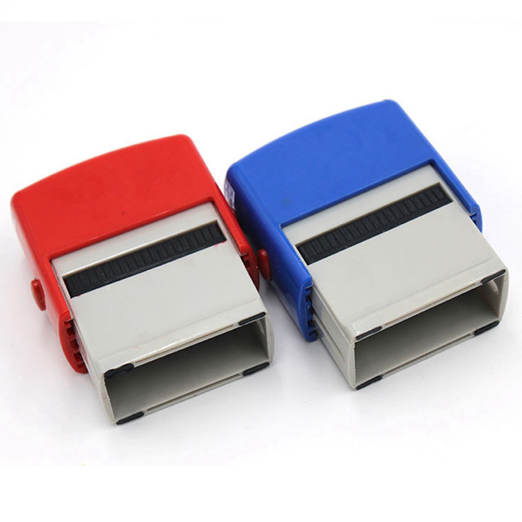 2X Self Inking Stamp Set Custom Personalised DIY Business Name Number ...