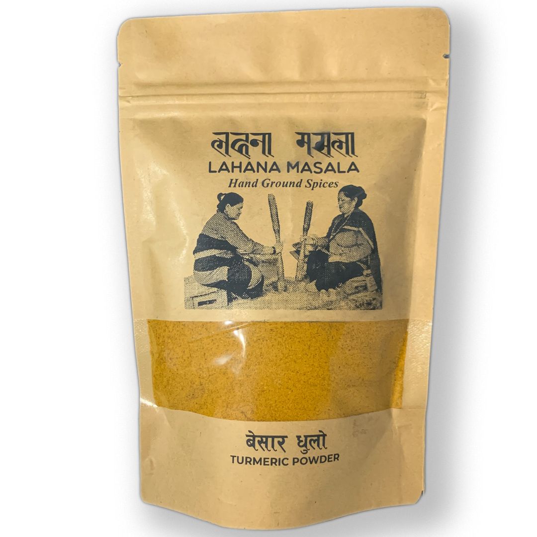 Pure Haat le piseko Besar ko dhulo/Pure hand ground turmeric powder ...