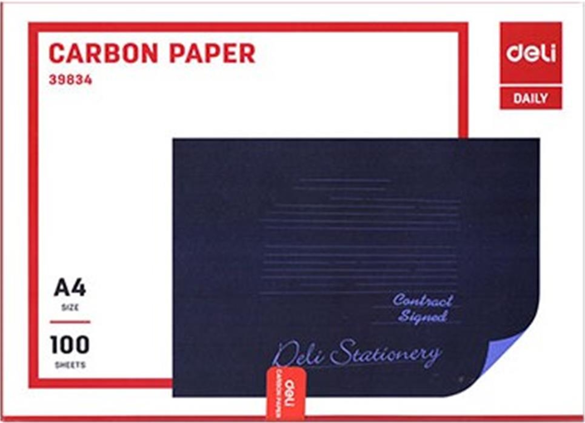 DELI CARBON PAPER BLUE 100 SHEETS E39834 | Daraz.com.np