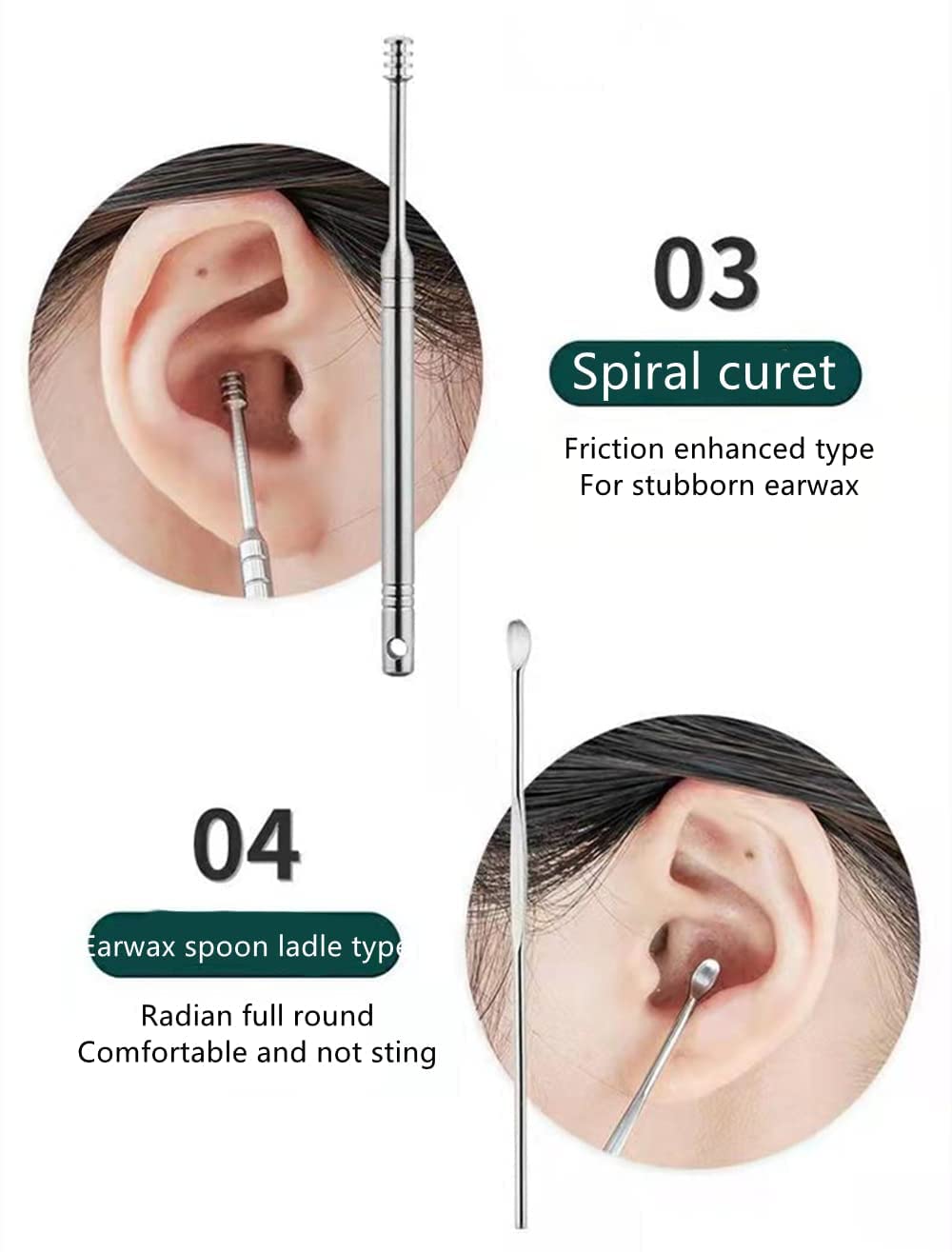 6 Pcs Ear Pick with a Storage Box Earwax Removal Kit | Daraz.com.np