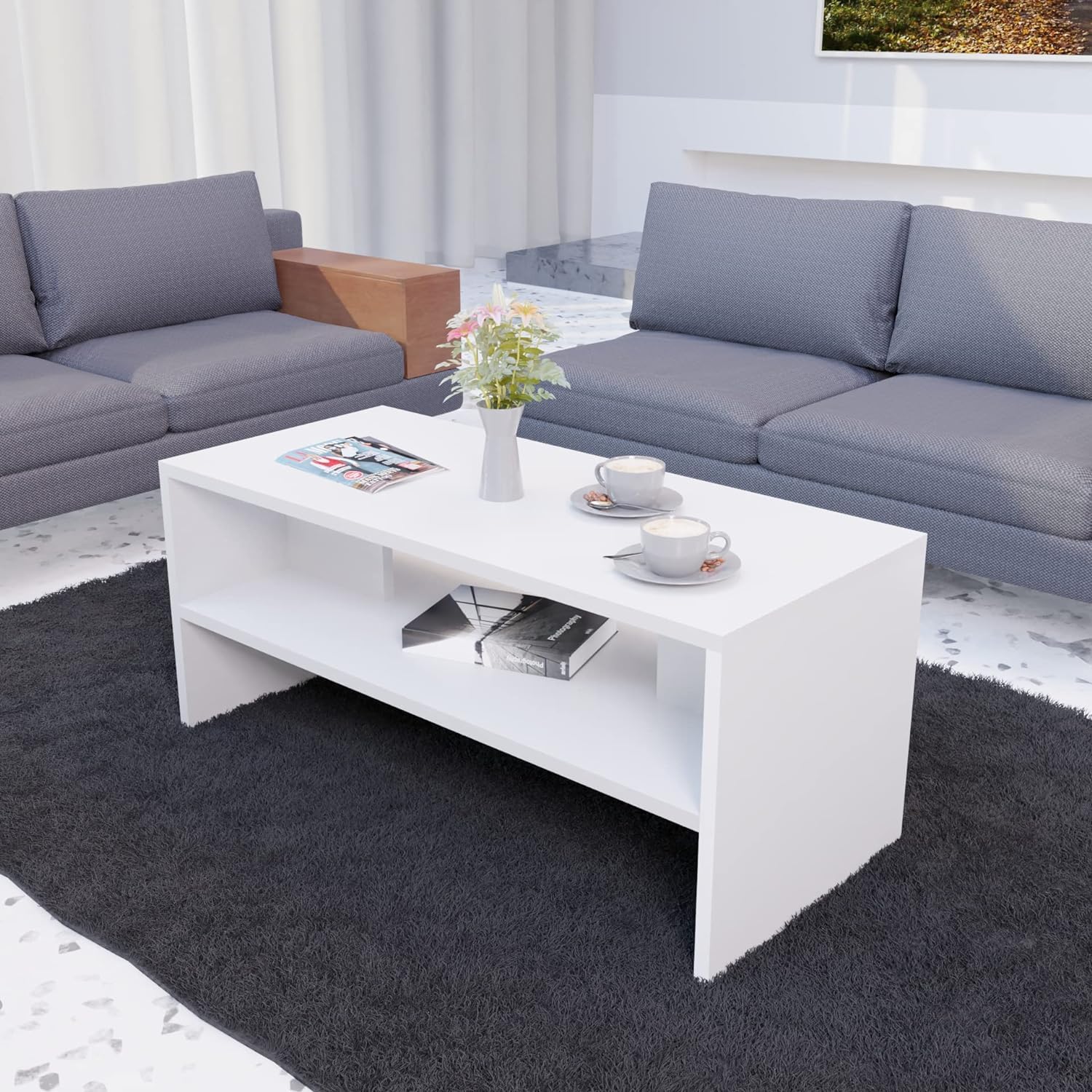 Kamakhya decor Low height Coffee Table/Center Table with Storage for ...