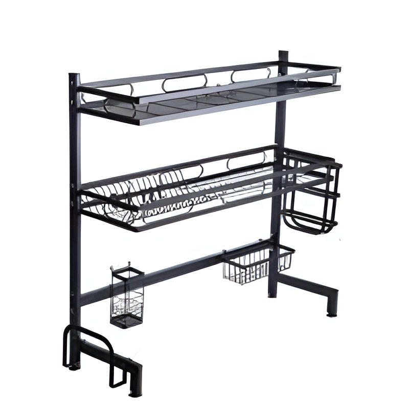 Dish Drainer Holder Stainless Steel Kitchen Rack - Two Layer | Daraz.com.np