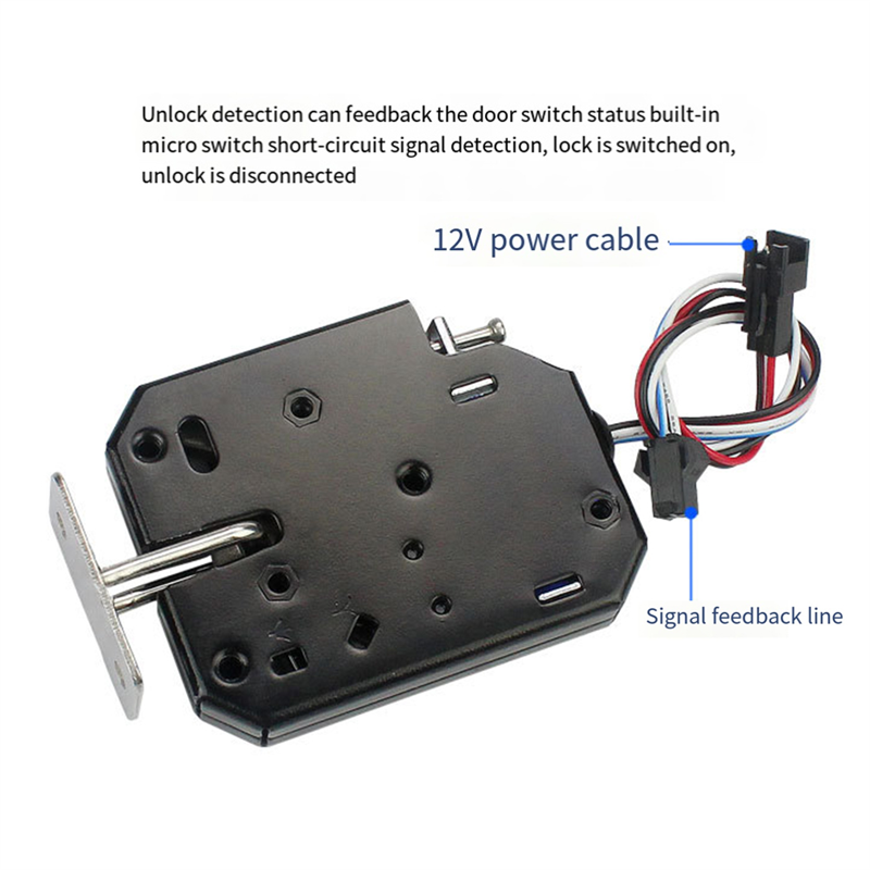 Small 12V 1.5A Electronic Lock Latch Release Assembly Electromagnetic ...