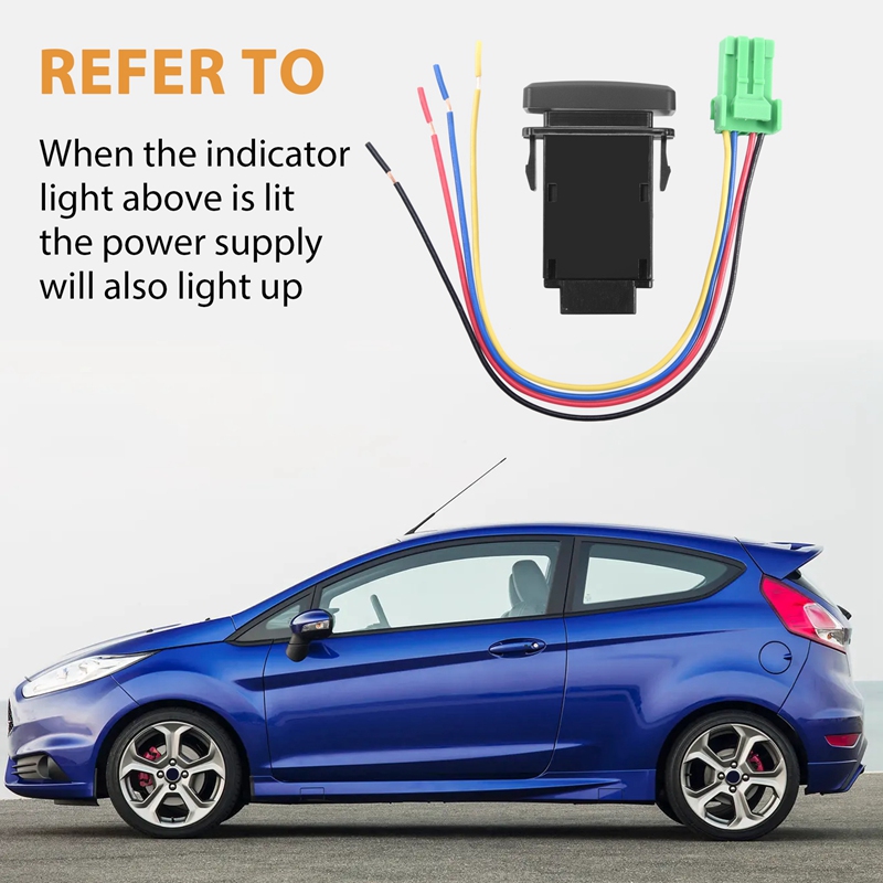 Auto Retrofit Switch Waterproof Toggle Switch Fog Lamp Switch With 4 ...