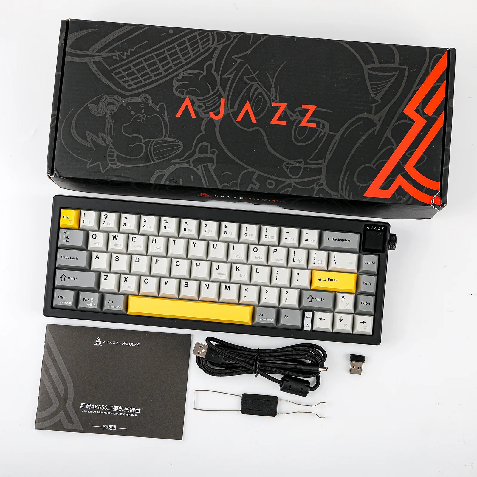 AJAZZ AK650 65% Gasket Mechanical Keyboard (Ajazz Dream Switch) | Daraz ...