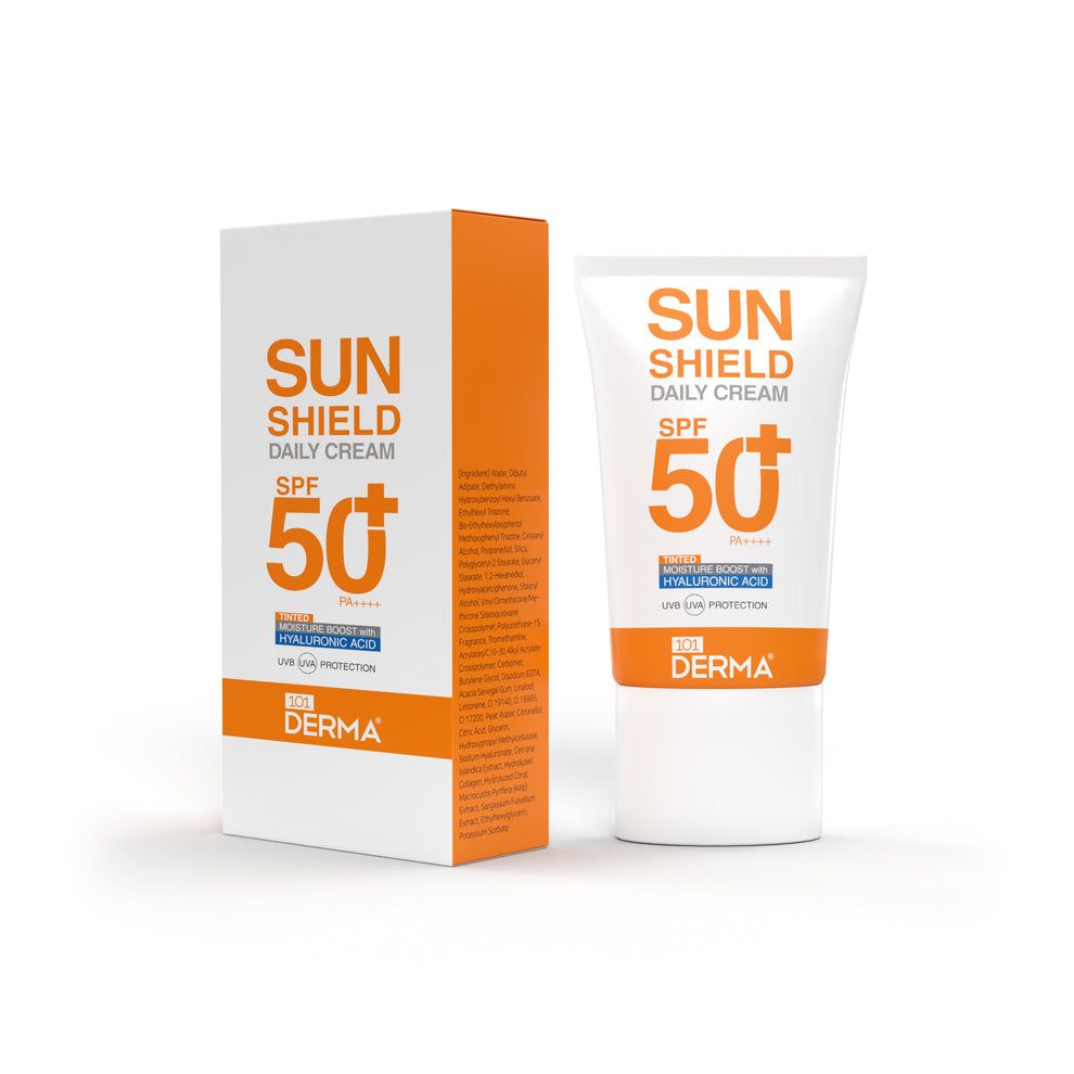 101 Derma Sun Sheild Daily Cream SPF50+ Mousture Boost with Hyaluronic ...