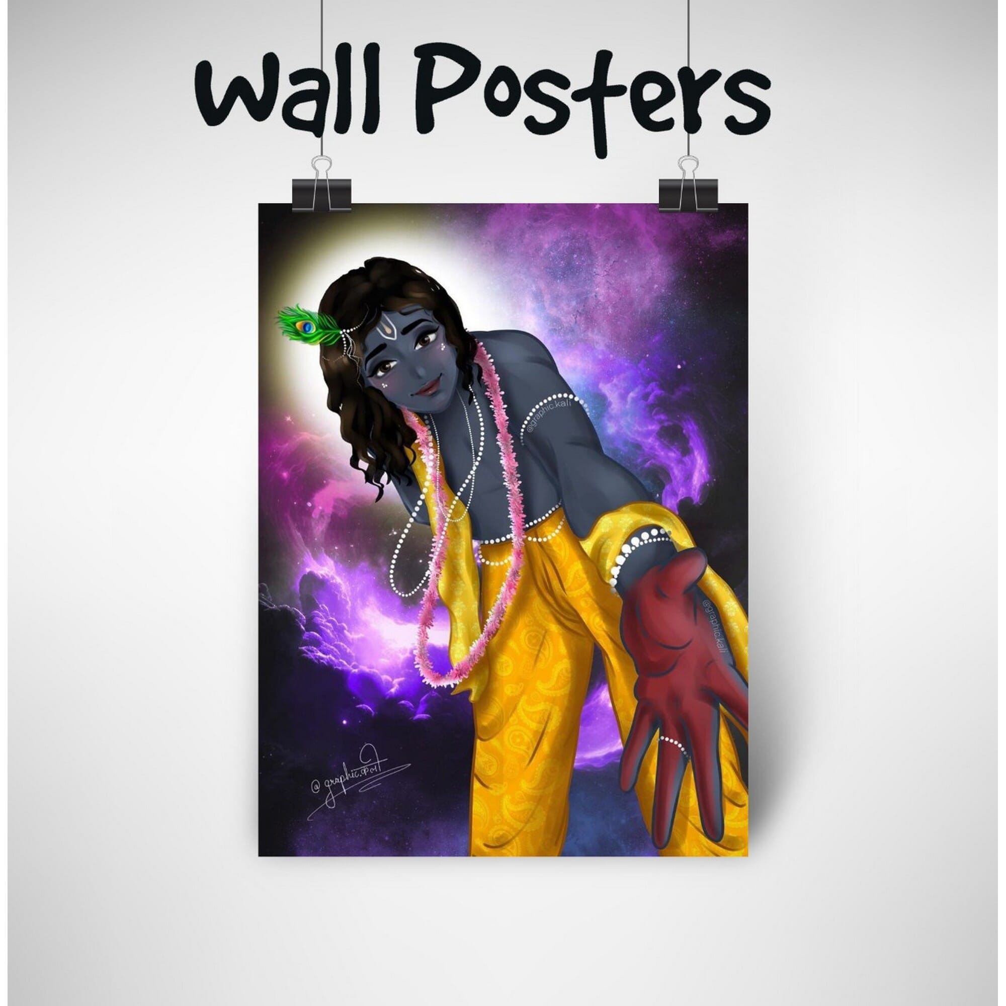 Lord Krishna - Mahabharat | Exclusive Release | Wall Posters to Decor your Room | A4 Size | Wall ...