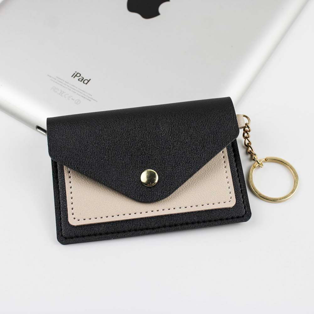 Ultra-thin Fashion Coin Pocket Student With Keychain Card Case Coin ...