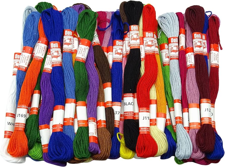 Doli Hand Embroidery Thread 10 Different Colour | Daraz.com.np