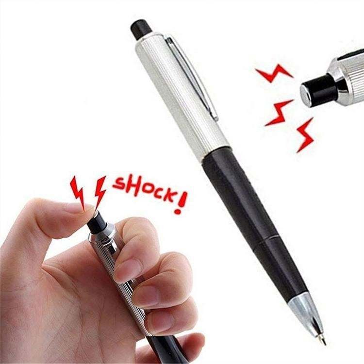 Electric Shock Joke Pen Shocking Toy Gift Gadget Prank Trick Gag Funny ...