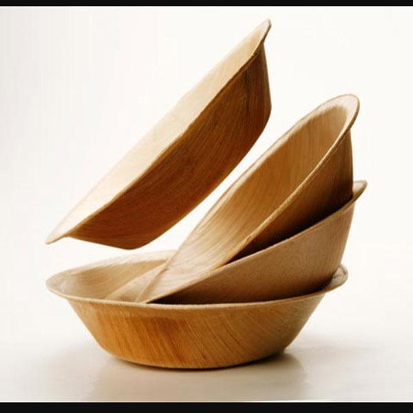 Pack of 25 Bowls Round Disposable Areca Palm Leaf Kachaura Eco Friendly ...
