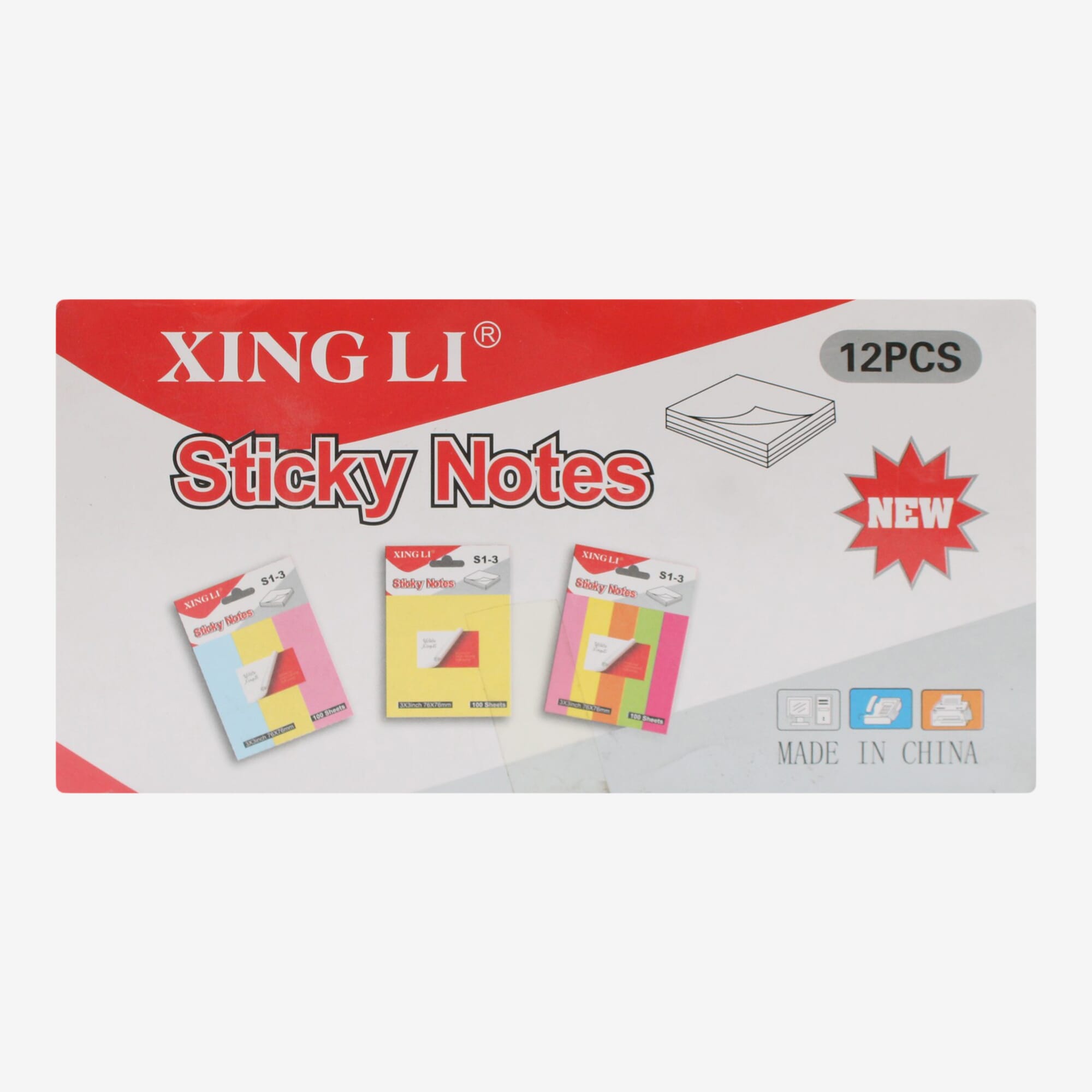 Multicolor Xingli Sticky Notes 3X3 Inch Pack Of 12 Pcs | Daraz.com.np
