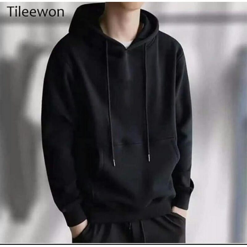 Latest Plain Black Hoodie For Men | Daraz.com.np