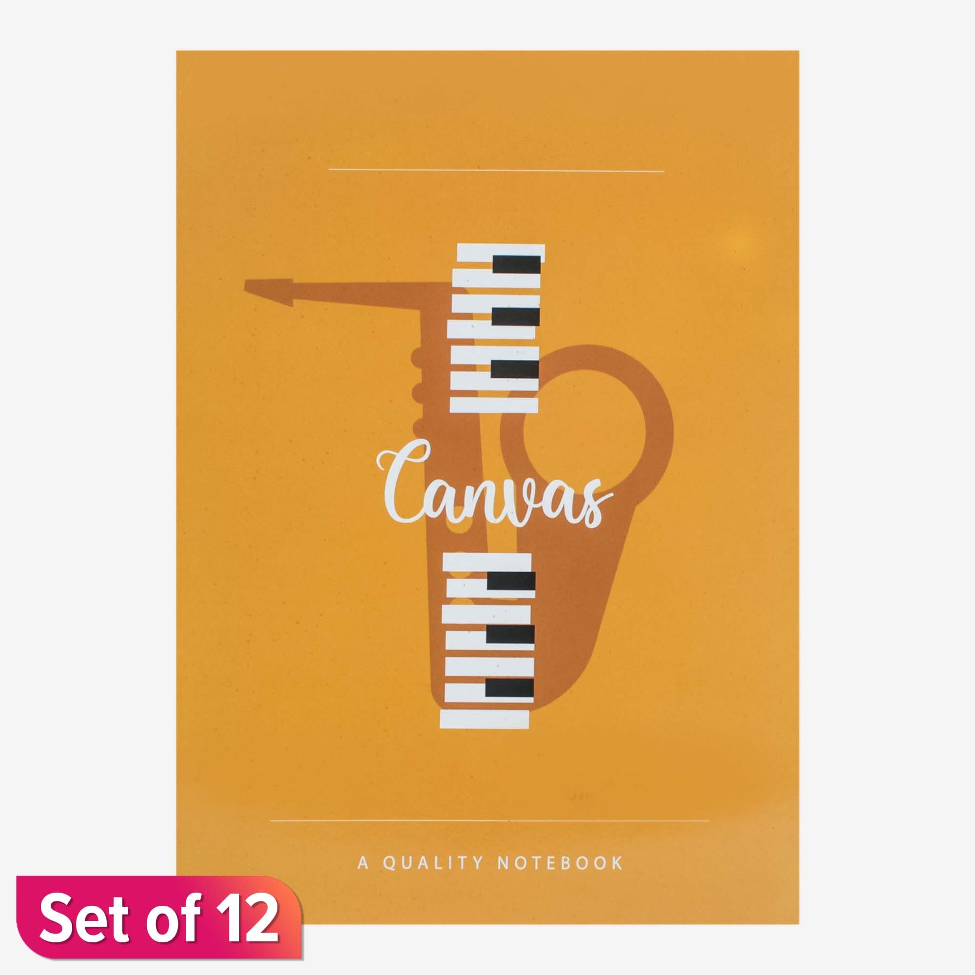 Canvas Notebook 4 Line Set Of 12 (3 Piece Free) | Daraz.com.np