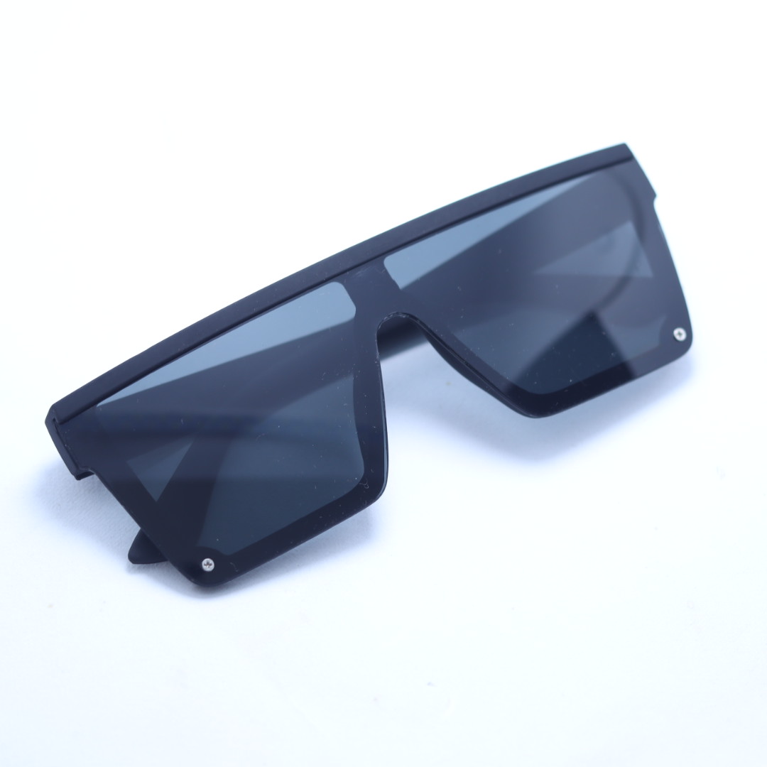 Matt Black Half Rimless Square Sunglasses For Men | Daraz.com.np