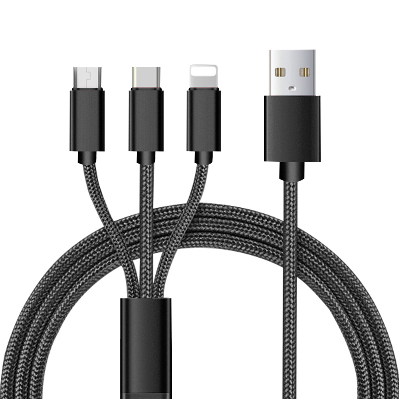 All in 1 Charging Cable (Type-C, Micro USB and Lightin) | Daraz.com.np