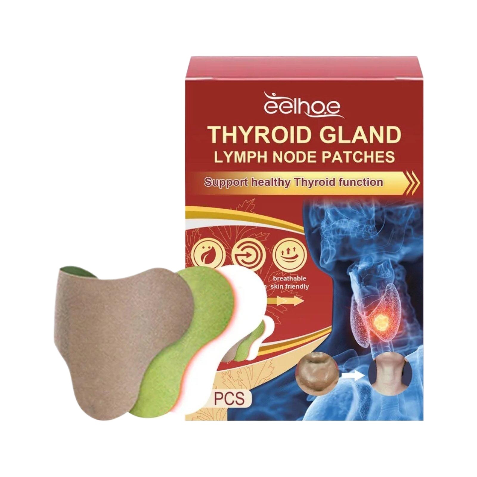 Thyroid Gland Lymph Nodes Patch, Herbal Lymph Care Patch, Neck ...