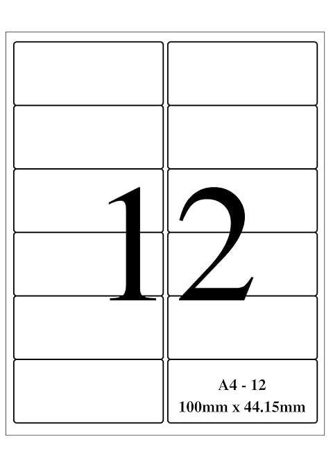 Oddy A4 Self Adhesive Paper Label Stickers For Laser And Inkjet ...