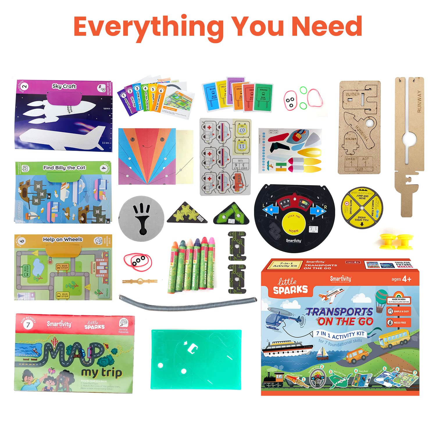 Smartivity Transports On The Go Activity Kit for 4 to 6 Years Kids | 7 ...