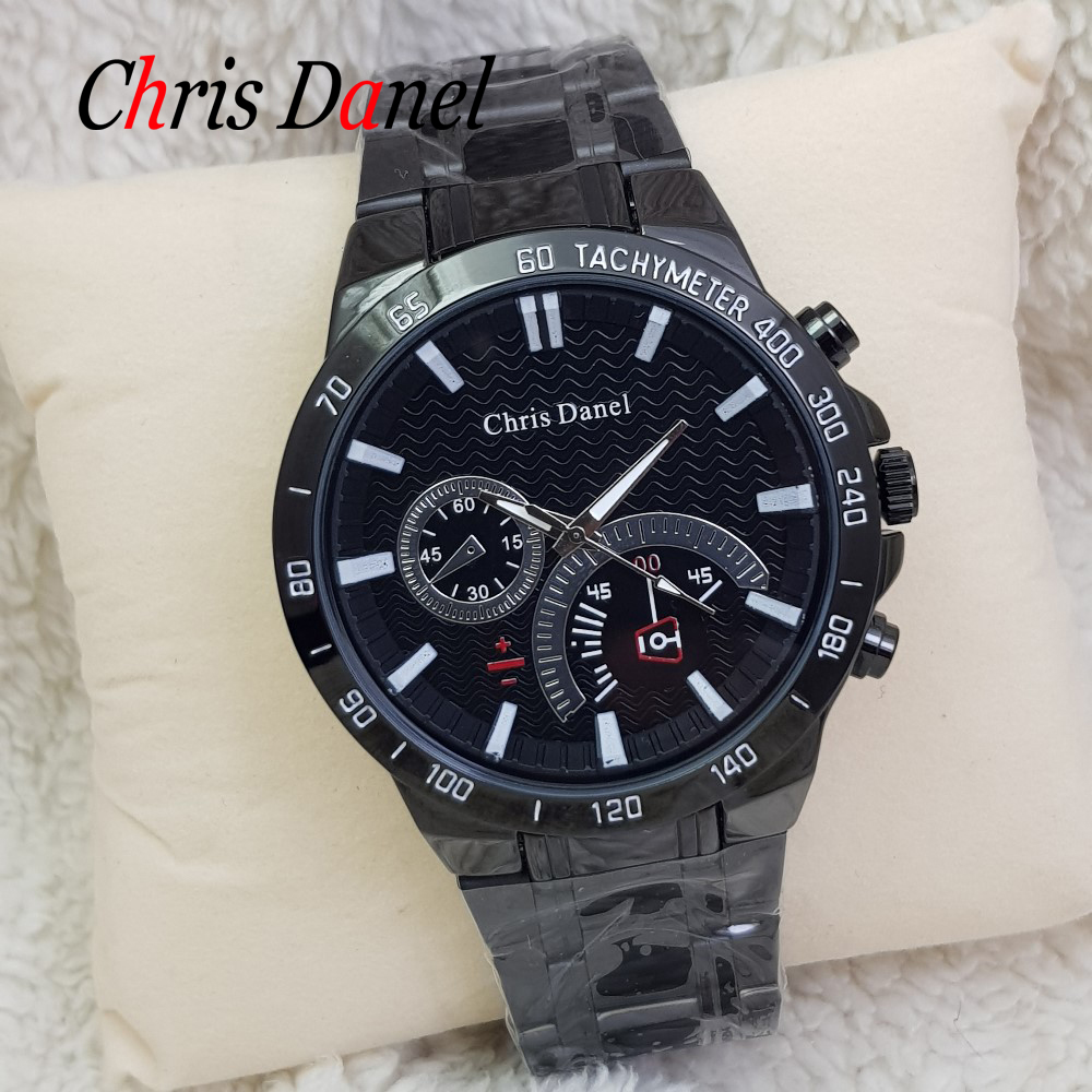 Chris Danel (Cd) Luxury Quartz Big Chronograph Design Dial Design ...