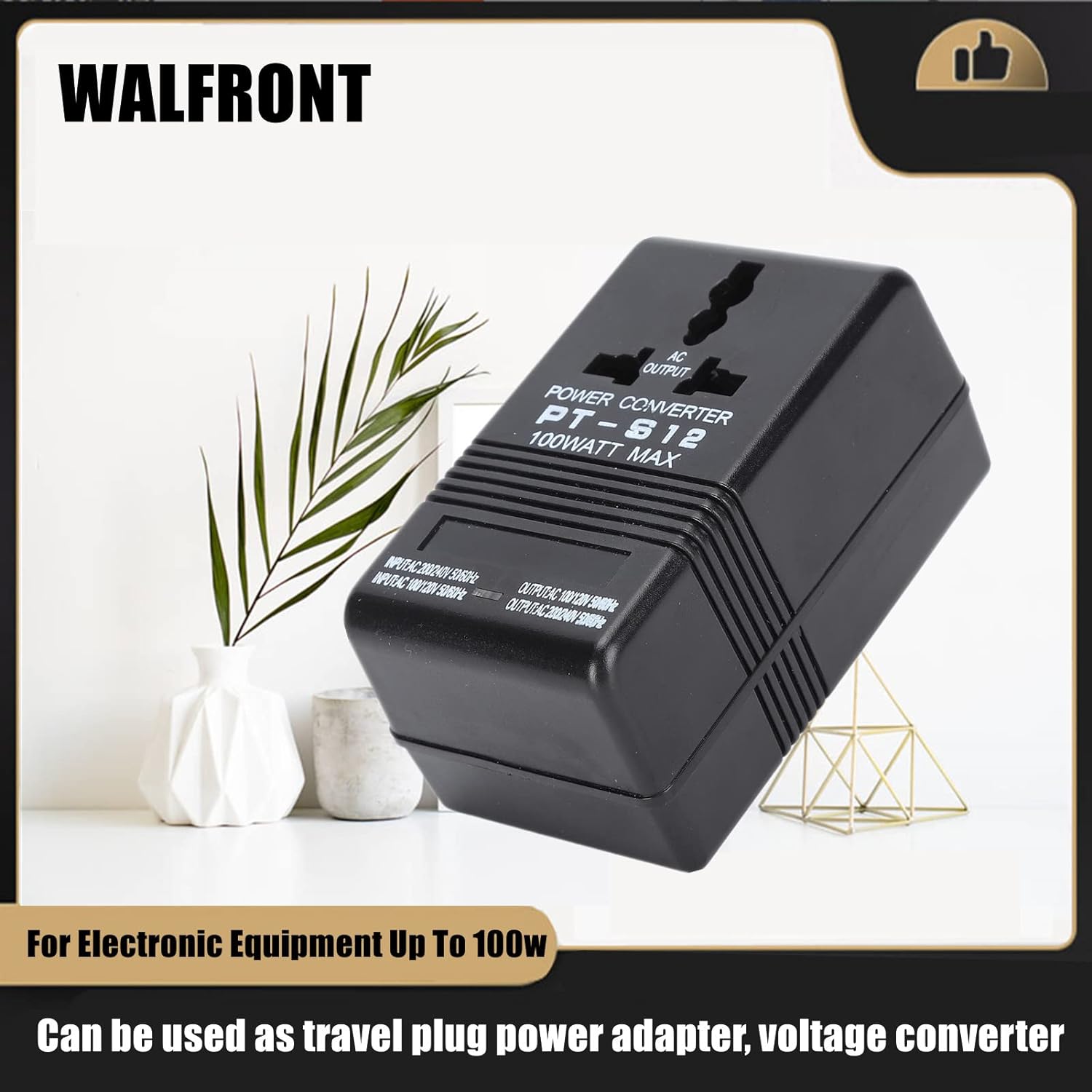 100W Step Down Voltage Converter Power AC 220v-240v to 100v-120v Power ...