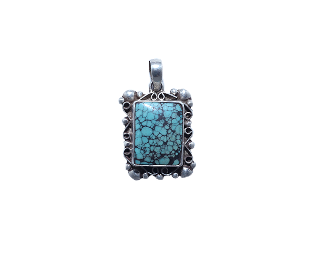 Turquoise 925 Silver Pendant - Kikipa Handicraft | Daraz.com.np