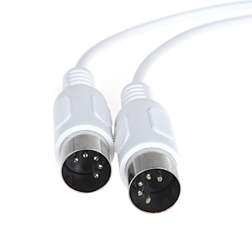 2Pcs MIDI Extension Cable 5 Pin Male to 5 Pin Male Electric Piano ...