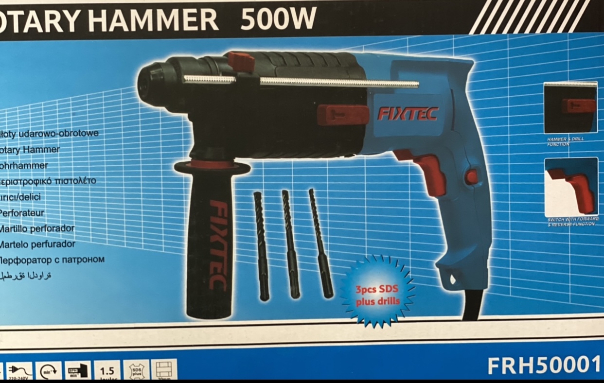 Fixtech 500W Rotary Hammer 20MM | Daraz.com.np