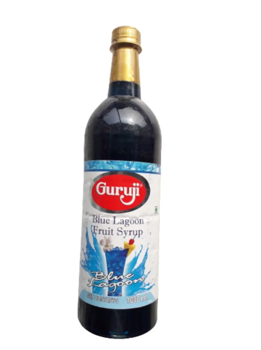 Guruji Fruit Syrup - Blue Lagoon Flavour -1000ml | Daraz.com.np