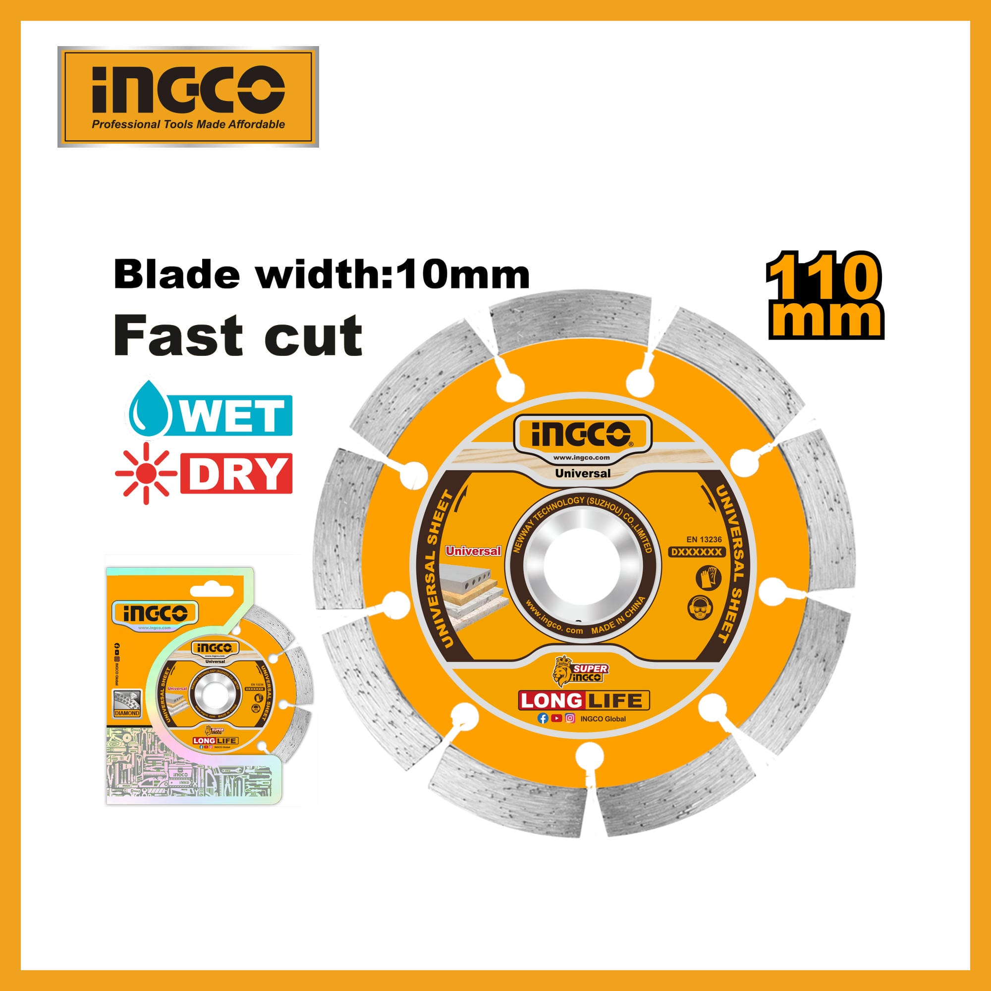 INGCO 110mm Dry Diamond Disc DMD011102 | Daraz.com.np