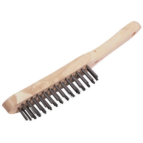 Wooden Handle Steel Bristle Brush 12" inch | Metal Wire Brush with Wood ...