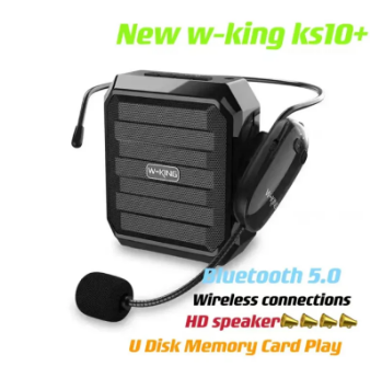 W-KING KS10+ Wireless Teacher's Mic High Fidelity Voice Amplifier ...