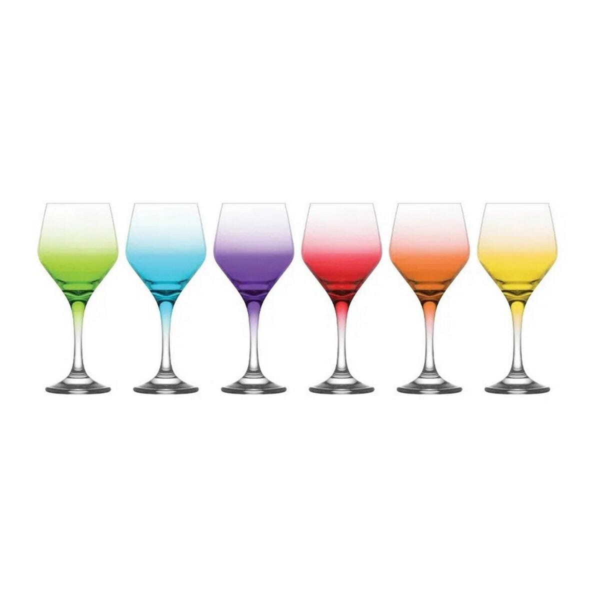 LAV Ella Wine Colored Glass For Perfect Tasting Experience 330ml - Set ...
