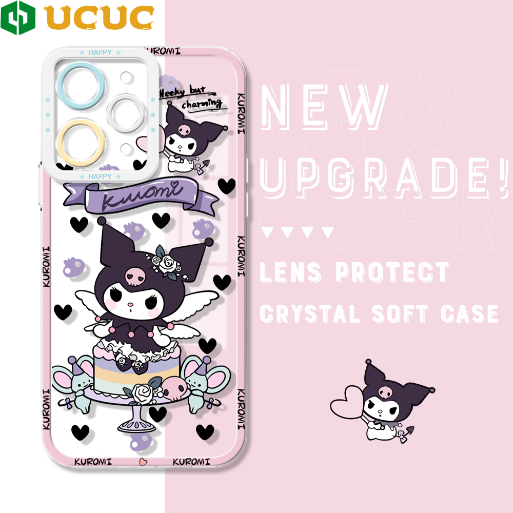 UCUC for Redmi Note 12 4G Back Cover Cute Kuromi Transparent TPU Ultra ...